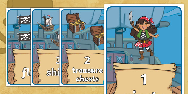 FREE! - Pirate Number Posters (teacher made)