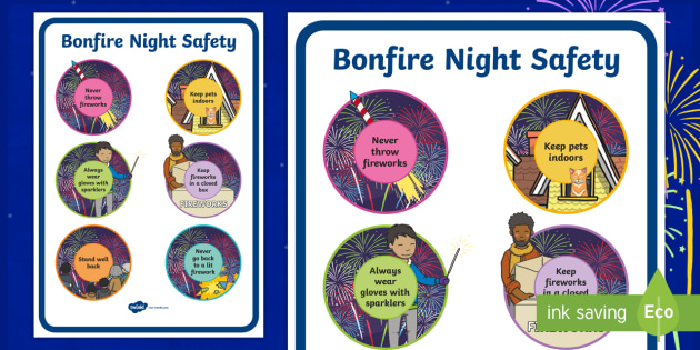 Fireworks (Bonfire) Night Safety Posters