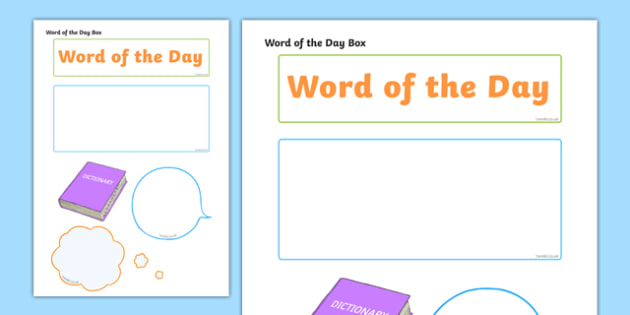 👉 Word of the Day Themed Mug Box Decals Pack