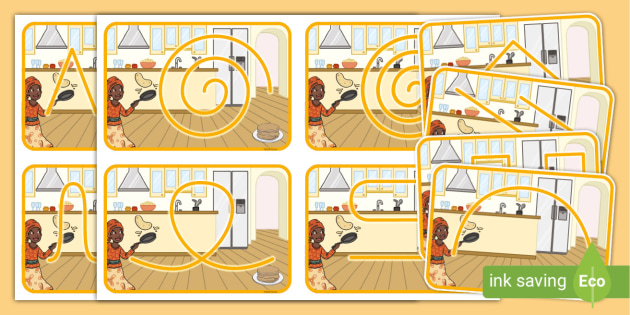 Pancake Day Mark-Making Pattern Cards (teacher made)