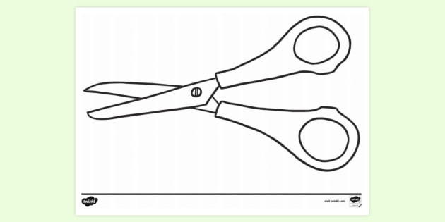 Pair of Scissors Colouring Sheet | Colouring Sheets
