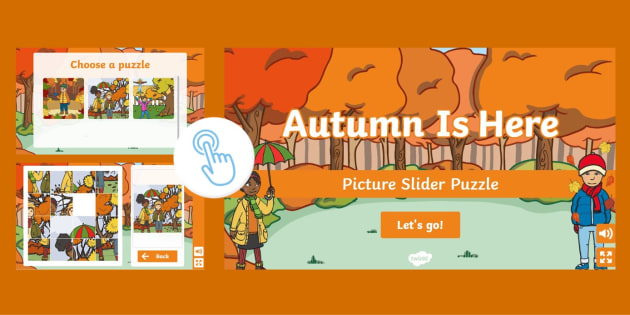 Interactive Autumn Is Here Puzzle (teacher made)