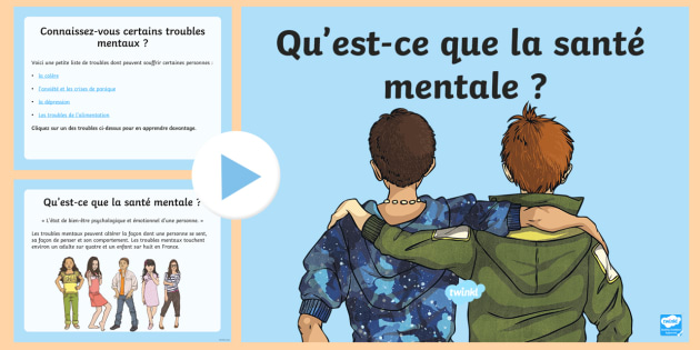 PowerPoint : La santé mentale (teacher made)