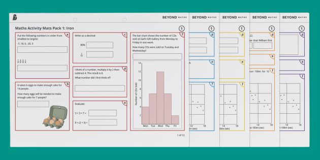 Maths Activity Mats Pack 1 | Teacher Made Resource