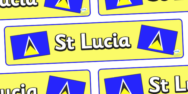 St Lucia Display Banner - St Lucia Display Banner, St Lucia, display ...