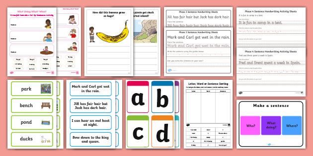 Sentence Writing Activity Pack - KS1 (teacher made)
