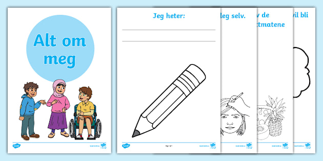 Alt Om Meg Printables