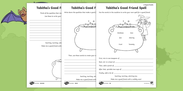 * NEW * A Magical Muddle: Tabitha's Good Friend Spell Writing ...