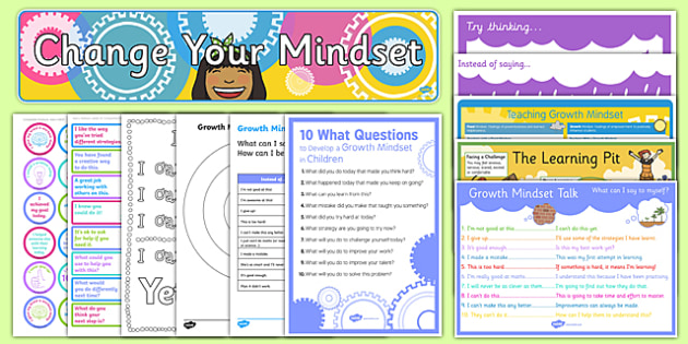 Mental Health Support - Growth Mindset Resource Pack