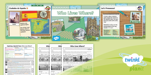 👉 PlanIt Year 6 Spanish Lesson: Who Lives Where?