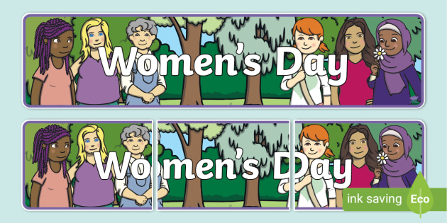 International Women's Day Decoration - Printable Banner
