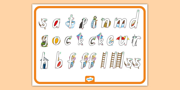 Phonics Level 2 Letter Formation Handwriting Desk Mat