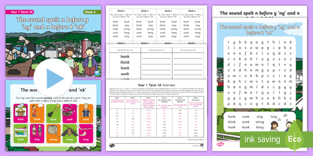 Year 1 Term 1A Week 4 Spelling Pack (teacher made)