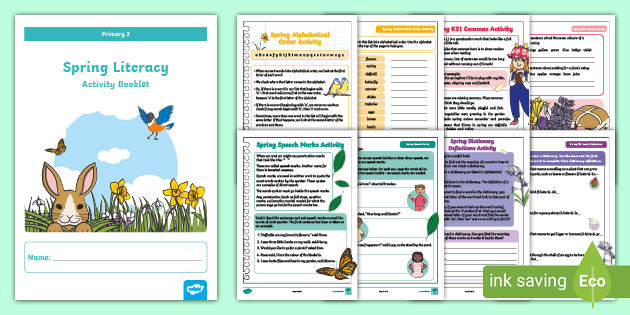 Spring Literacy Activity Booklet Primary 3