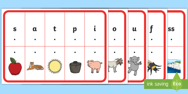 Phase 2 Sound Matching Threading Cards (teacher made)