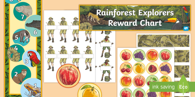 Rainforest Explorers Reward Display Pack (teacher made)
