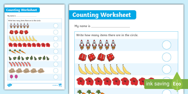 FREE! - My Counting Worksheet (General) (teacher made)