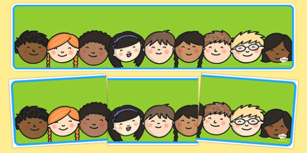 👉 Editable Banner Childrens Faces