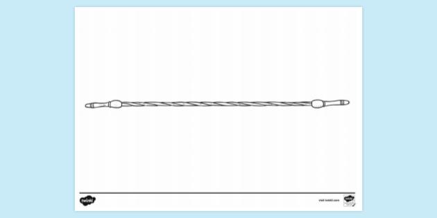 FREE! - Stretched Rope Colouring Sheet | Colouring Sheets | Twinkl