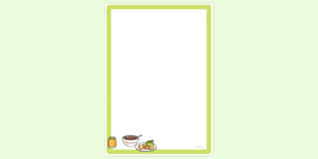 FREE! - Simple Blank Breakfast Page Border | Page Borders | Twinkl