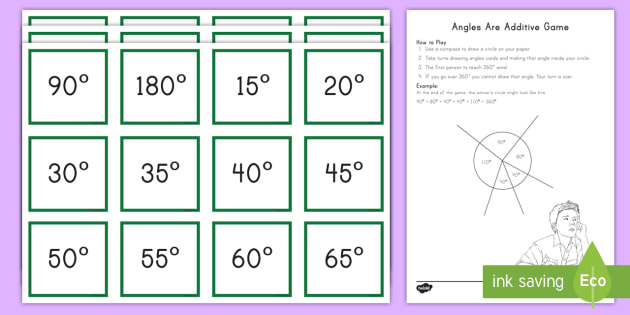 Angles Are Additive Angle Drawing Game - angles, additive angles, drawing