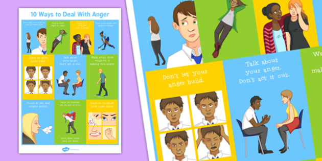 10 Ways to Deal With Anger Poster
