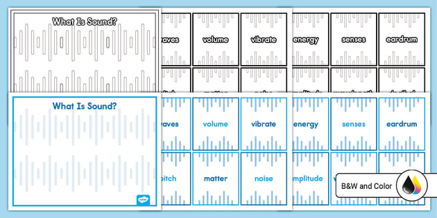 What Is Sound? Anchor Chart and Word Cards (teacher made)