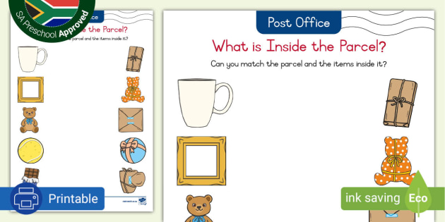 Post Office What's Inside the Parcel? Activity