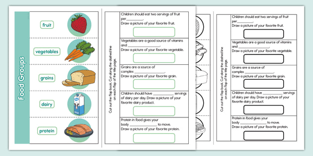 The Food Groups Flap Book (Teacher-Made)
