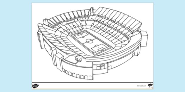 FREE! - Stadium Colouring | Colouring Sheets (teacher made)