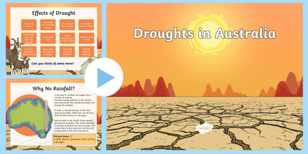 Droughts in Australia PowerPoint (teacher made)