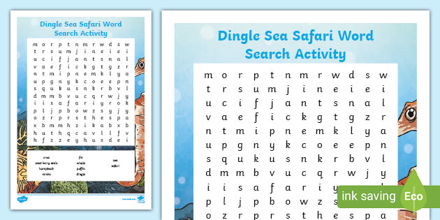 FREE! - Dingle Sea Safari Word Search Activity - Primary Resources