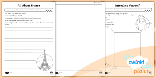 French Worksheets for Beginners - Home Learning Tasks