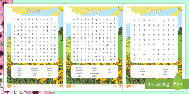 Lente Woordsoek (Teacher-Made)