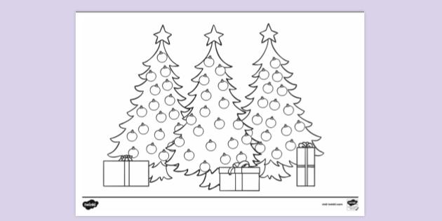 FREE! - Christmas Themed - Colouring Page (teacher made)