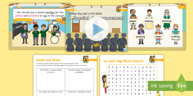 Adding -er and -ing Lesson Pack - Level 5 Week 26 Lesson 1
