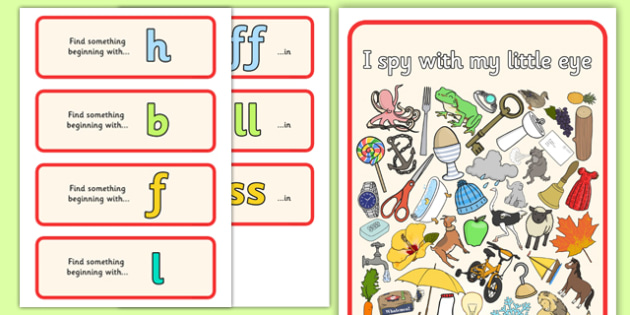Phonics I Spy - Set 5 - ESL Phonics I Spy (teacher made)