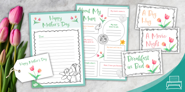 All About my Mum Activity Sheet (teacher made)