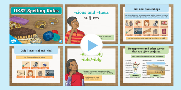 * NEW * UKS2 Spelling Rules PowerPoint (creat de profesori)* NEW * UKS2