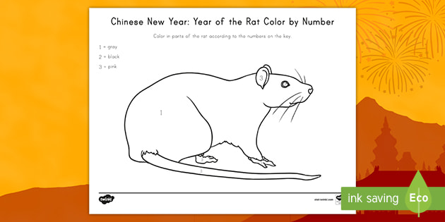 how to draw a chinese rat