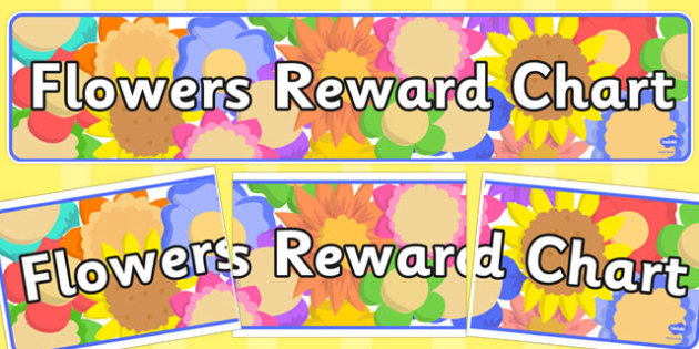 👉 Flowers Reward Chart Display Banner (teacher made)