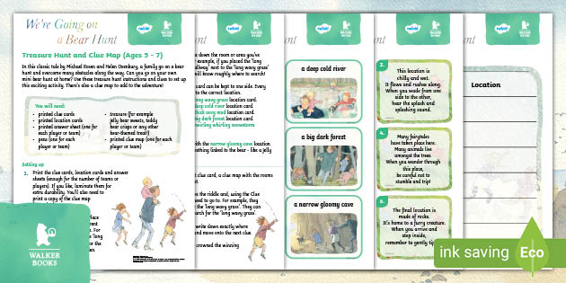 FREE! - We're Going On a Bear Hunt: Treasure Hunt and Role Play Map