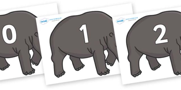 FREE! - Numbers 0-100 on Hippos (teacher made)