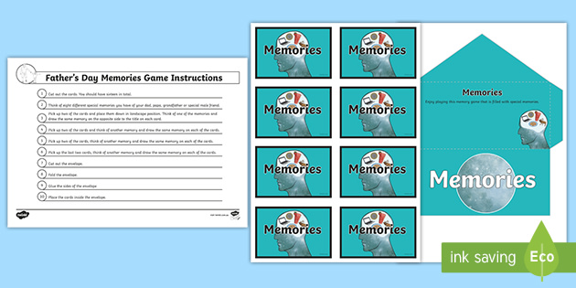 Father's Day Memories Game (teacher made)