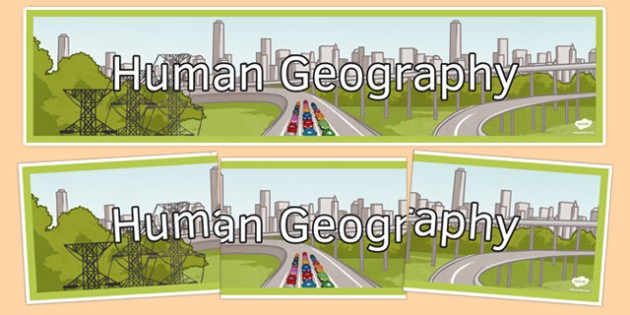 Human Geography Display Banner