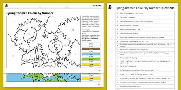 Colour by Number: Spring | Festivals and Events| Beyond
