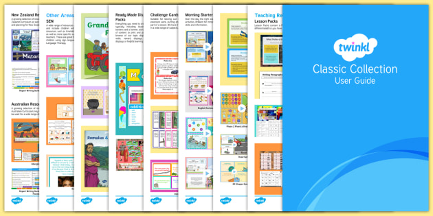 FREE! - Twinkl Classic Collection User Guide - classic collection, classic