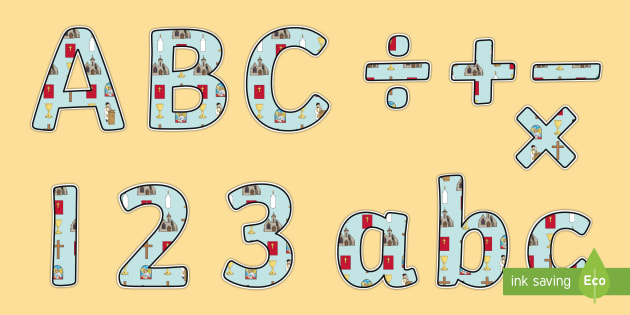 Christianity Lowercase Display Lettering (teacher made)