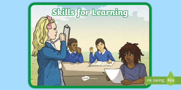 Skills for Learning A4 Display Poster