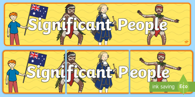 Significant People Display Banner (teacher made)